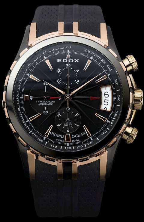 Edox Grand Ocean Automatic Chronograph I (ref. 01201-357RN-NIR) | WWR